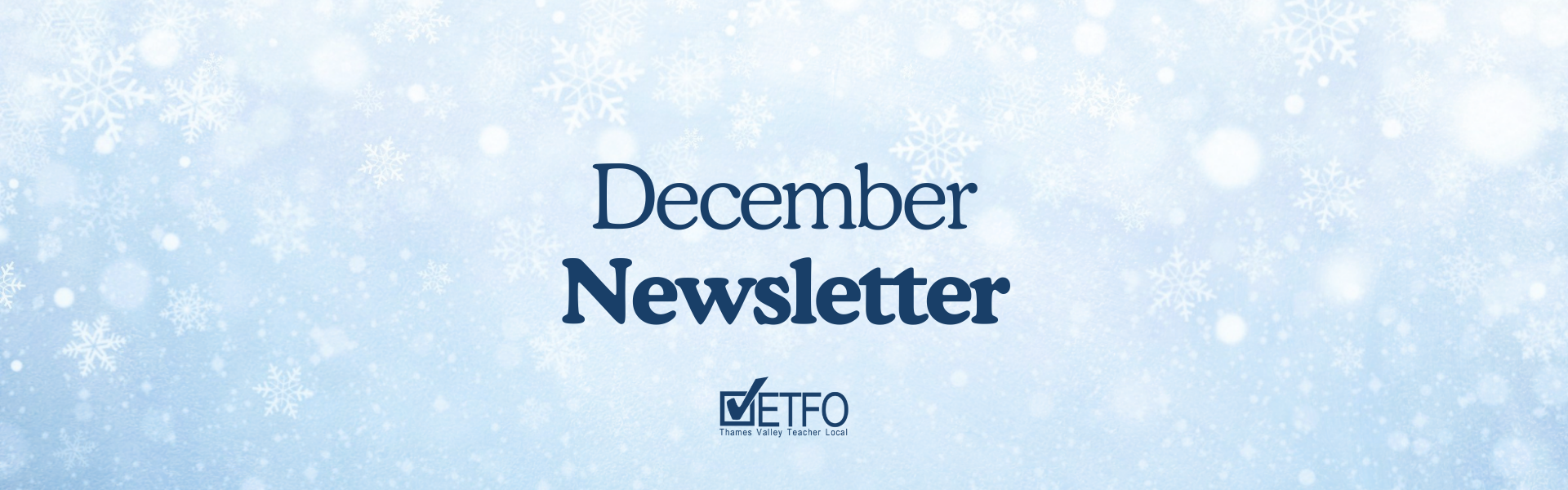 December Newsletter | Thames Valley Teacher Local